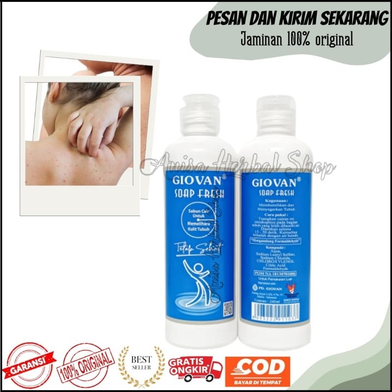 Jual Giovan Soap Fresh Healthy Lifestyle Sabun Cair Kesehatan untuk ...