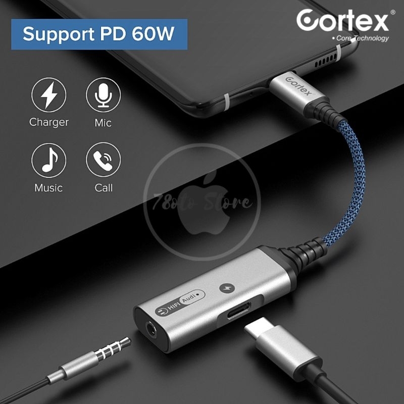 Jual Cortex MH339 Spliter 2in1 USB-C/Type-C to Type-C (Charging PD 60W ...