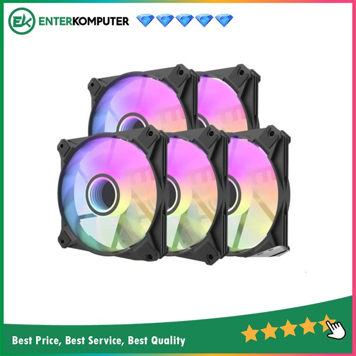 Jual Aigo DarkFlash Infinity 8 (5 x 12CM Fan A-RGB) / Fan Casing 12CM ...