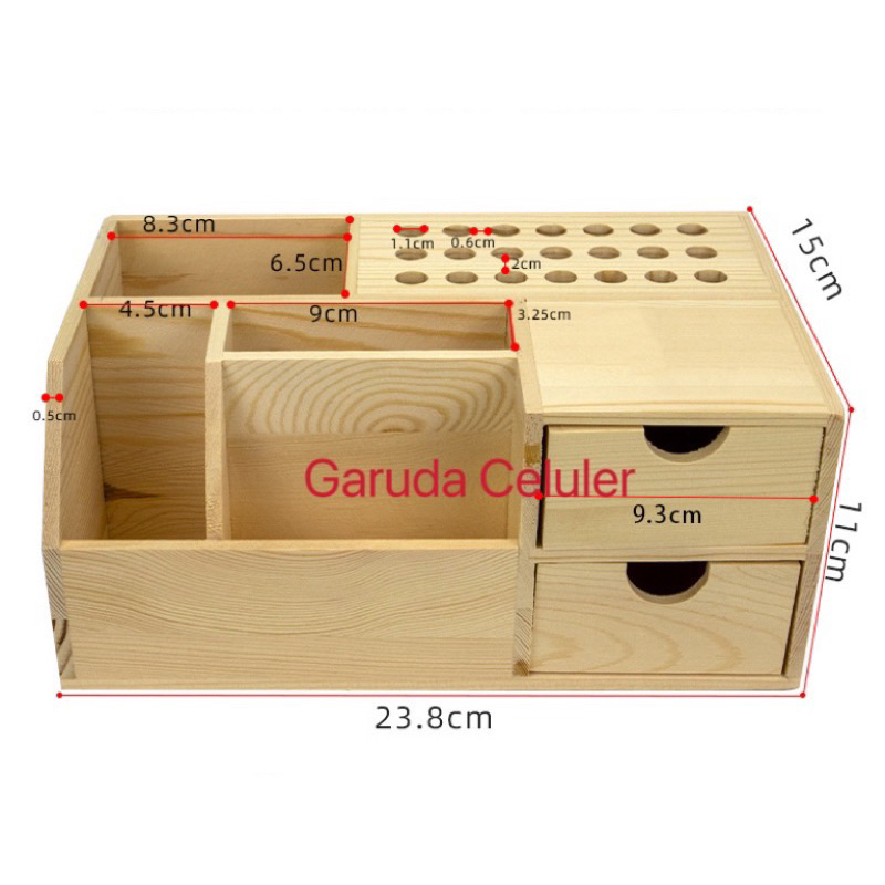 Jual Tool Box Kayu Penyimpanan Alat Service Hp Rak Penyimpanan Obeng ...