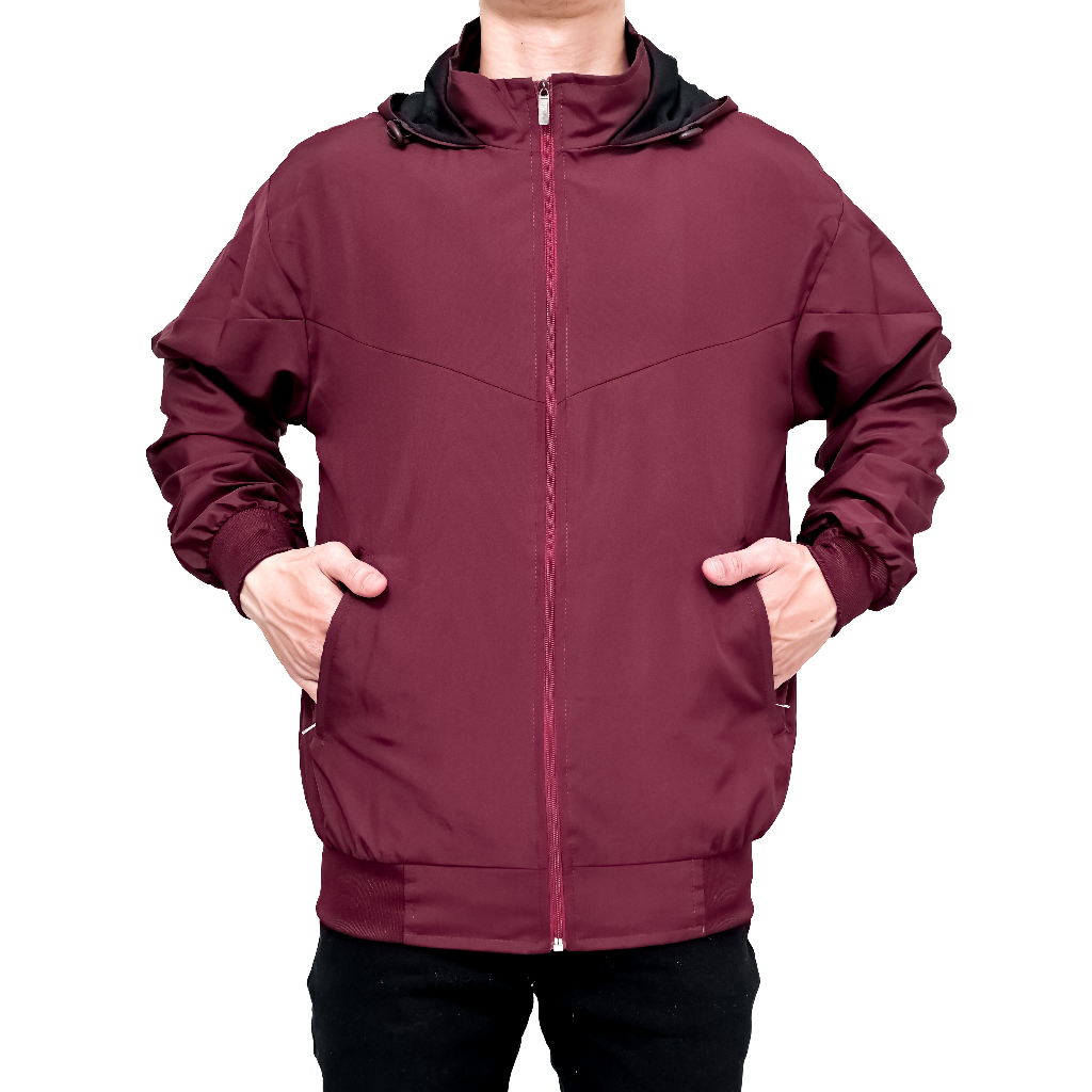 Jual INDO - Jaket Parasut Polos Olahraga Sporty Jogging | Jacket ...