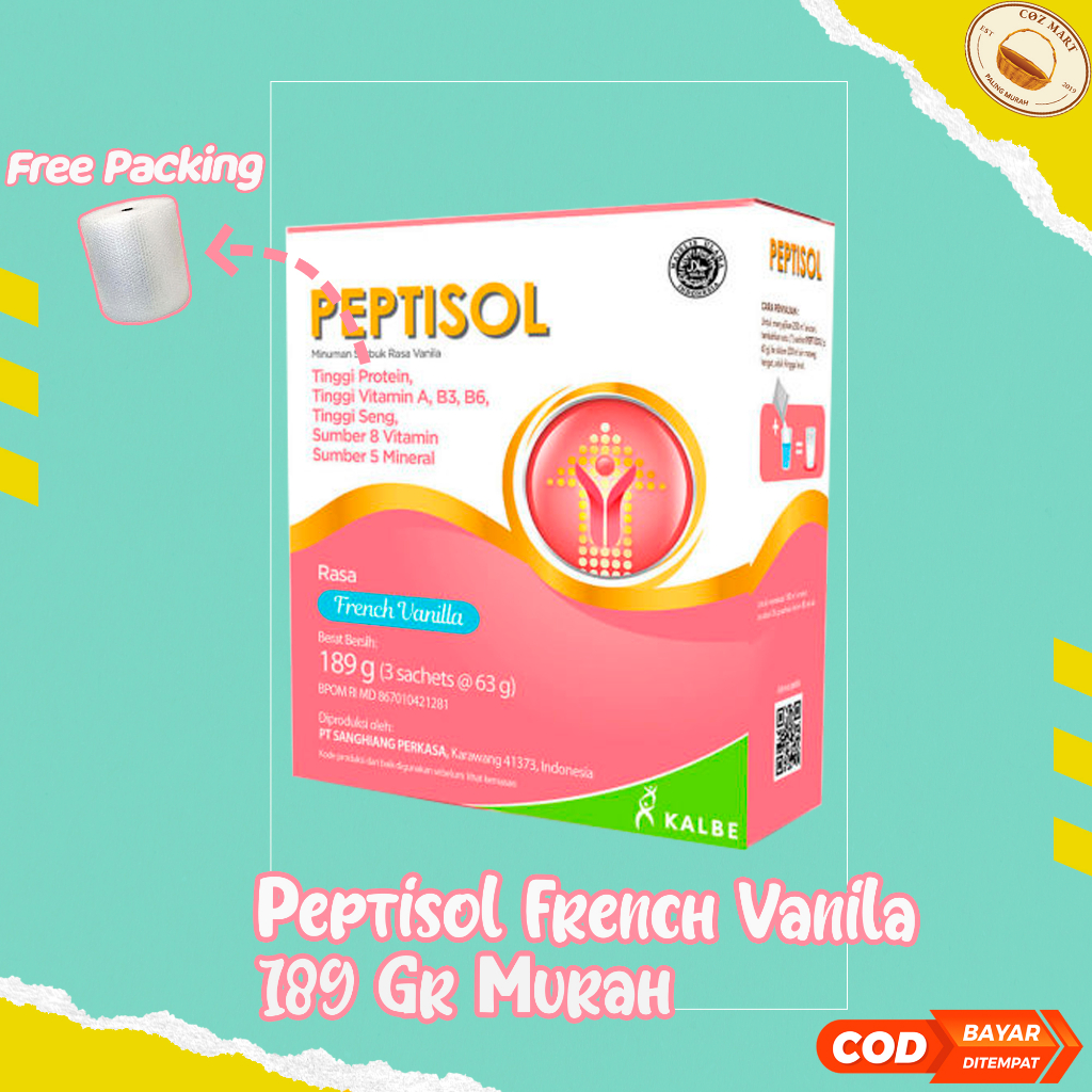 Jual PEPTISOL French Vanila Chocolate Delight 189GR - Nutrisi tinggi ...