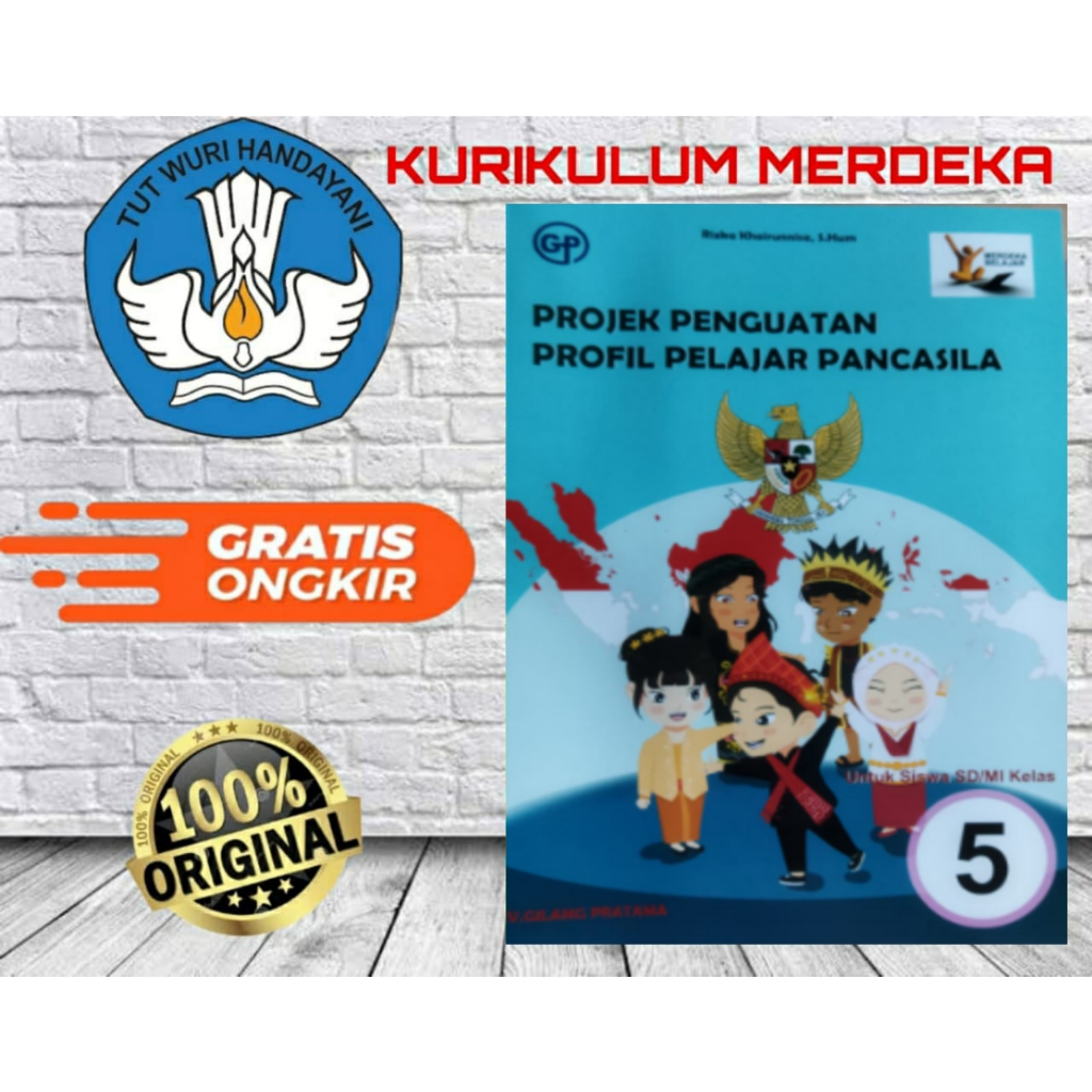 Jual Buku Paket P5 Projek Penguatan Profil Pelajar Pancasila Untuk siswa SD/MI kelas 5 GILANG ...