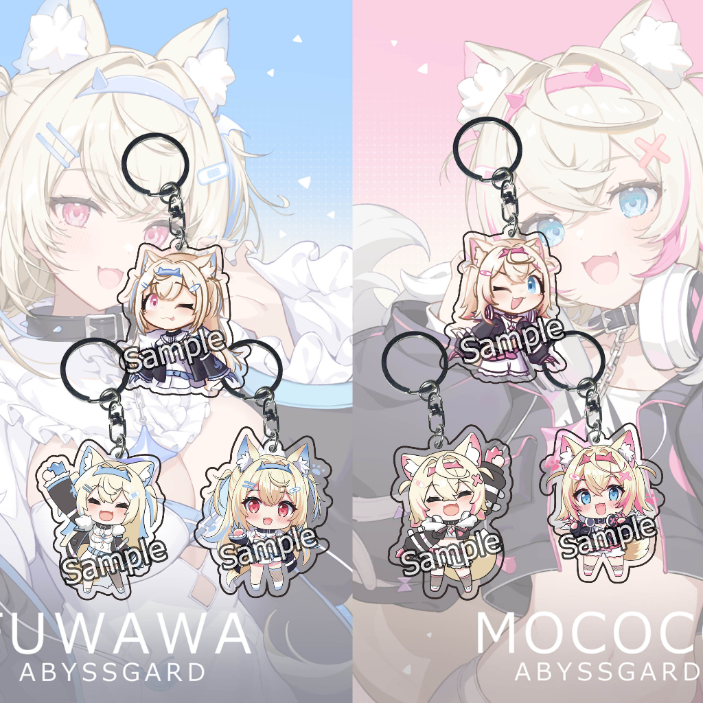 Jual Gantungan Kunci Hololive EN Gen 3 FUWAMOCO Fuwawa Abyssgard Mococo ...