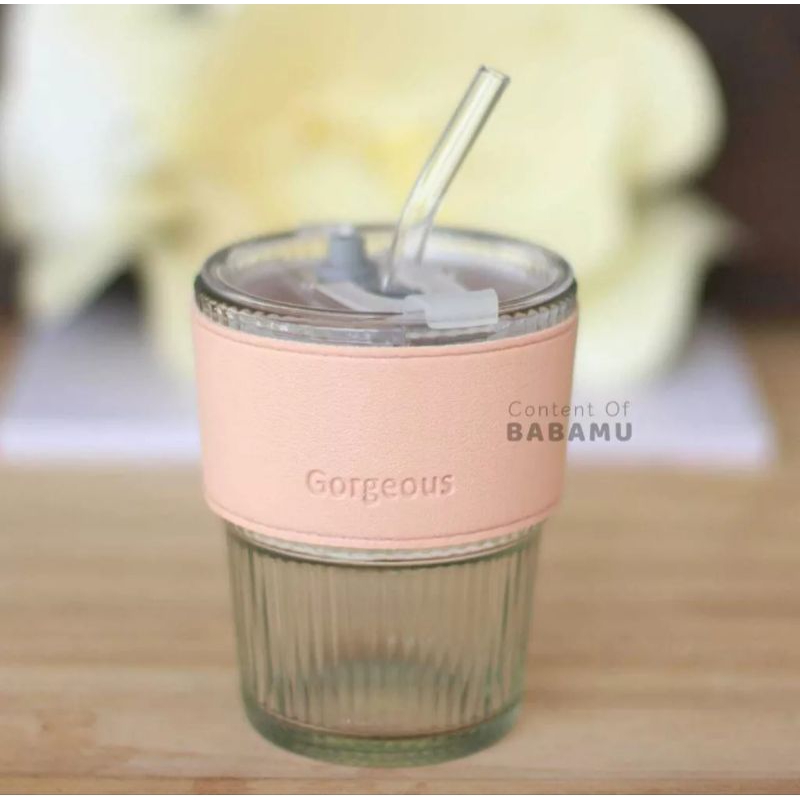 Jual BOTOL GELAS KACA AESTHETIC Free Box Gelas / Botol Gelas Kaca ...