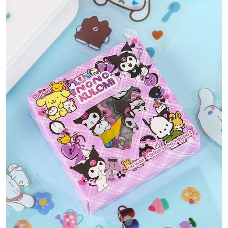 Jual STICKER MOMO KARTUN AESTHETIC WATERPROOF 1 BOX | Shopee Indonesia