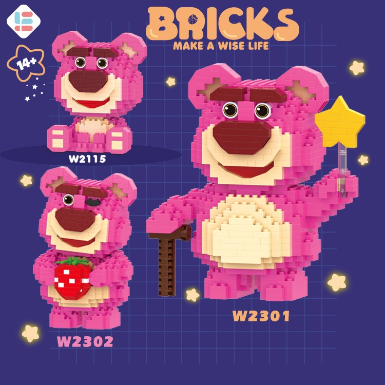 Jual Block Toys Mainan Balok Lotso Balok Mainan Edukasi Anak Perempua ...