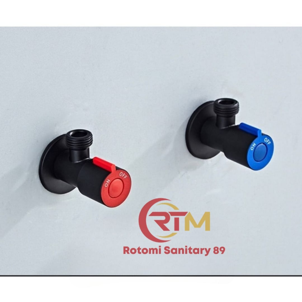 Jual Stop Kran Toilet Keran Shower Bidet Wastafel Hitam | Shopee Indonesia