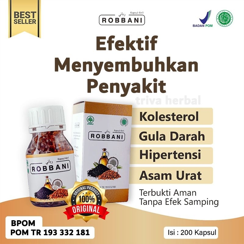 Jual Robbani obat kolesterol hipertensi asam urat kesemutan penurun ...