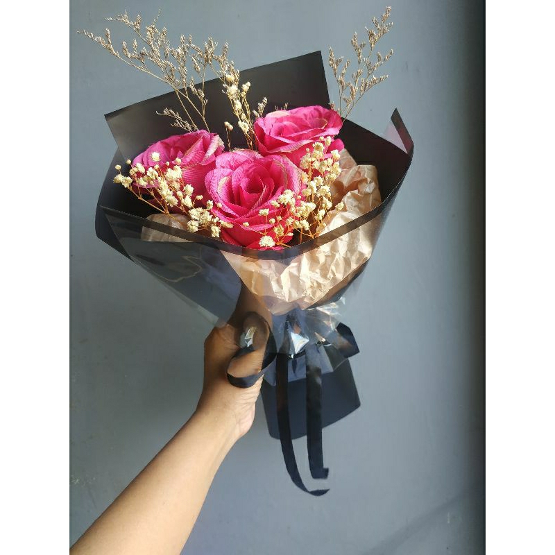 Jual buket bunga mawar palsu artificial tipe candy | Shopee Indonesia
