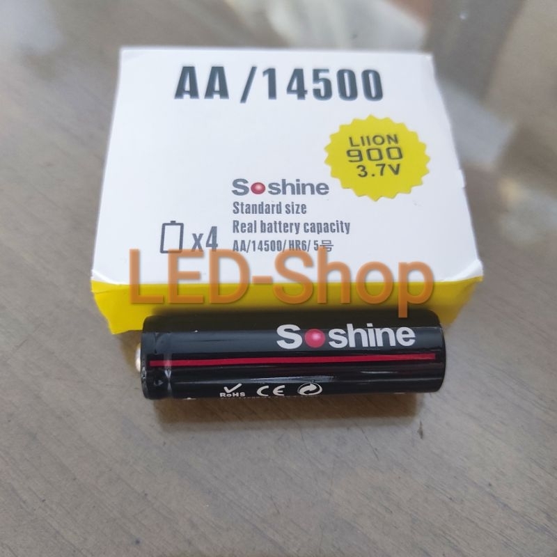 Jual Soshine 14500 3,7V 900mAh Original | Shopee Indonesia