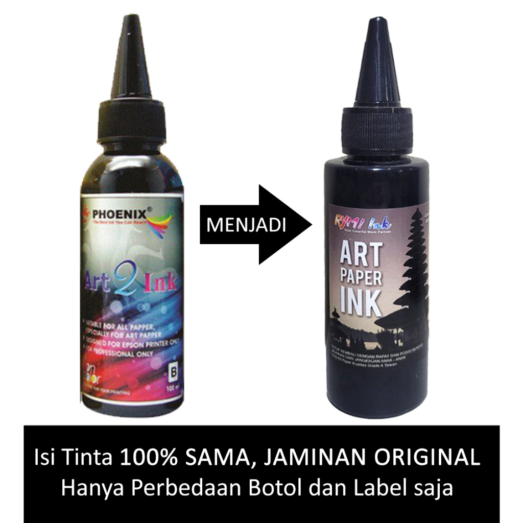 Jual Tinta Art Paper 100 ml - Art Paper ink Grade A Taiwan For Epson ...