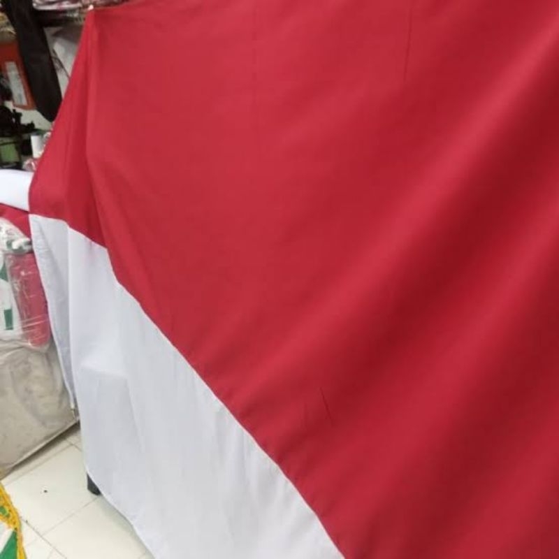 Jual bahan kain bendera merah putih TC katun murah eceran yard ...