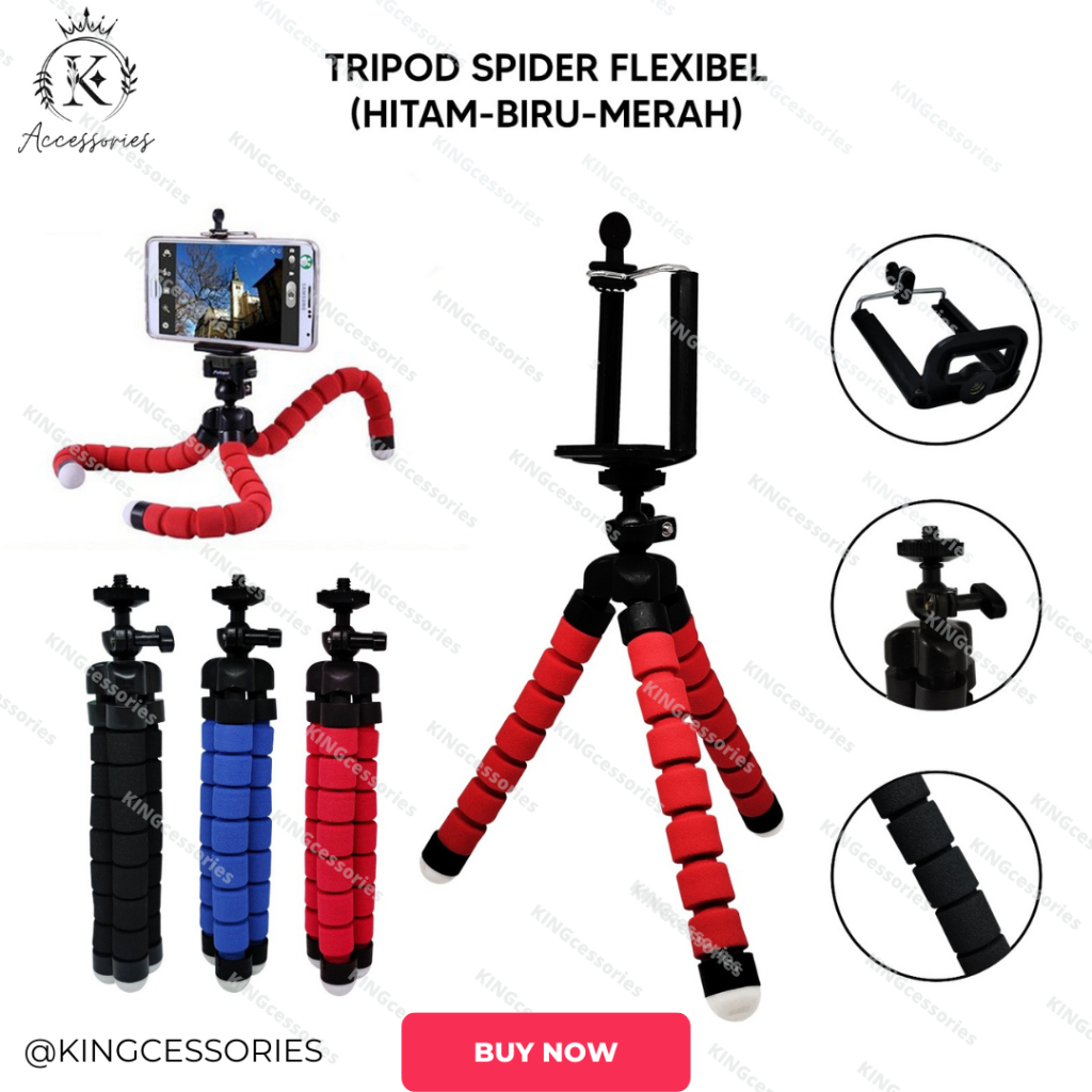 Jual MINI TRIPOD SPIDER Holder U Medium / Tripod Mini Octopus Mini ...