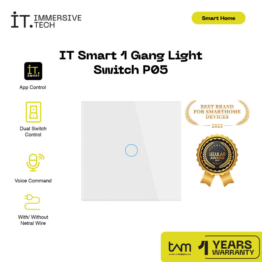 Jual IT Smart WiFi Touch Light Wall Switch 1 Gang P04 - Smart Home IoT ... Jual IT Smart WiFi Touch Light Wall Switch 1 Gang P04 - Smart Home IoT ...