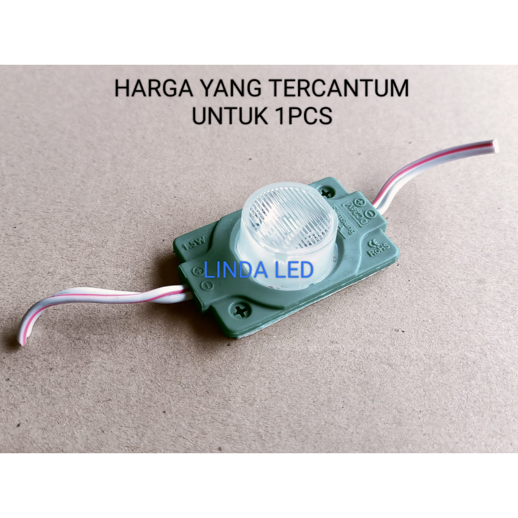 Jual LAMPU LED MODUL 1MATA 12VOLT dan 24VOLT 1.5 WATT WATERPROOF 1 MATA ...