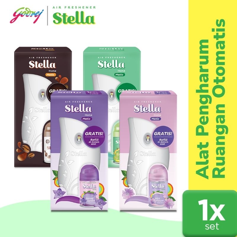 Jual STELLA AIR FRESHENER HOME MATIC BOXSET (FREE REFILL DI DALAM ALAT ...