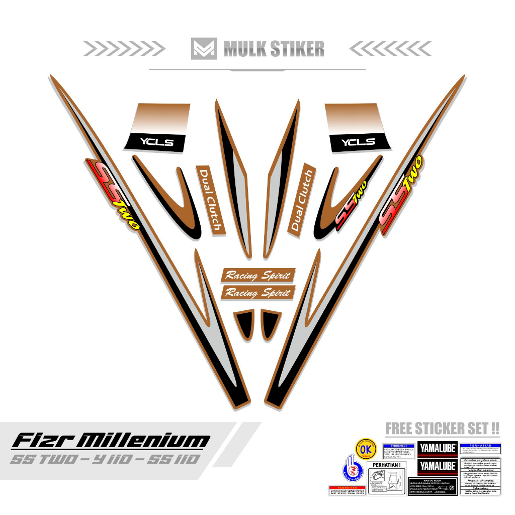 Jual STRIPING F1ZR MOTIF 13 / STICKER FIZR / Z / SS TWO / Y110 / SS 110 / STIKER / STICKER ...