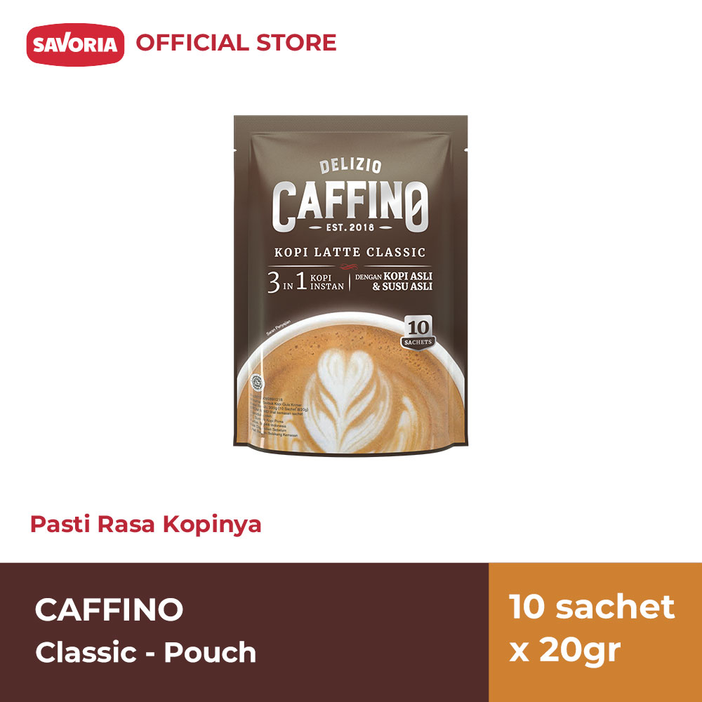 Jual Caffino Classic Pouch - Bubuk Kopi Instan 10 Sachet x 20g | Shopee ...
