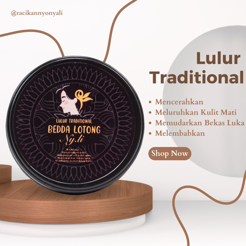 Jual Lulur Bedda Lotong Original 100% / Lulur Hitam Bedak lotong / Lulur Pemutih Organik ...