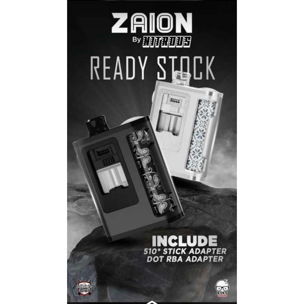 Jual Nitrous ZAION Kit With RBA Authentic By Koko Sarang X Damn Vape ...