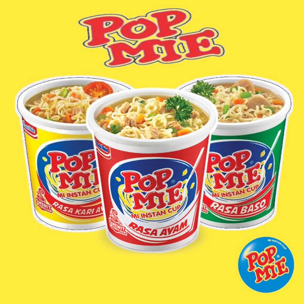 Jual POP MIE BESAR 75 GRAM KUAH GORENG RASA AYAM BASO BAWANG KARI SOTO ...