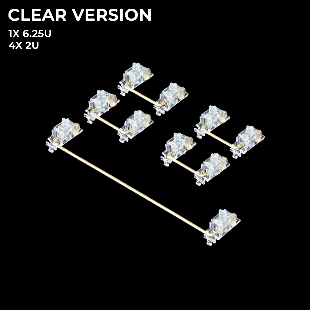 Jual Durock V2 Stabilizer PCB Mount / Screw In Smokey / Clear ...