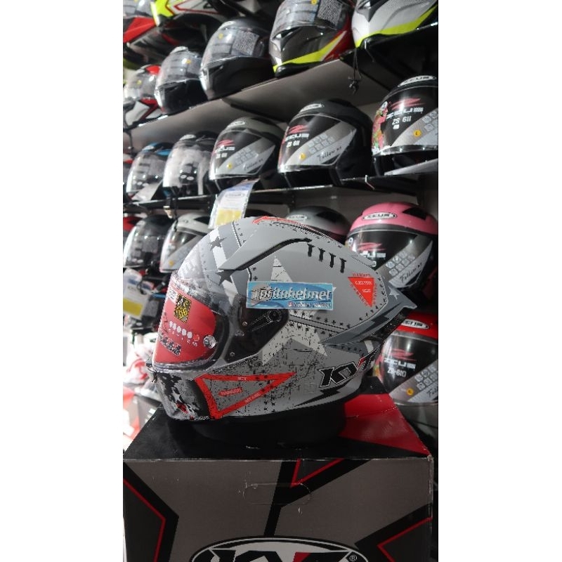 Jual KYT R2R Pro Assault Matt Silver | Shopee Indonesia