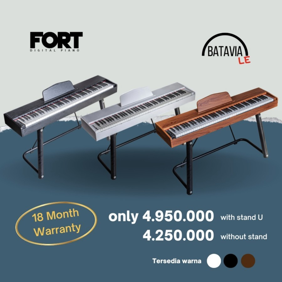 Jual Digital Piano Fort Batavia LE Original Cocok Untuk Pemula & Murah ...