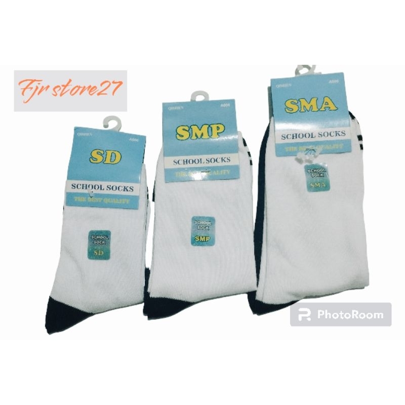 Jual KOAS KAKI SEKOLAH HITAM PUTIH/HITAM POLOS COMPUTER PE SD/SMP/SMA 1 ...