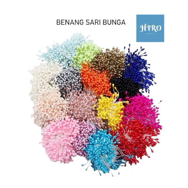Jual Benang Sari Bunga – Per Ikat (±100 pcs) – Aksesoris Buket & Craft ...