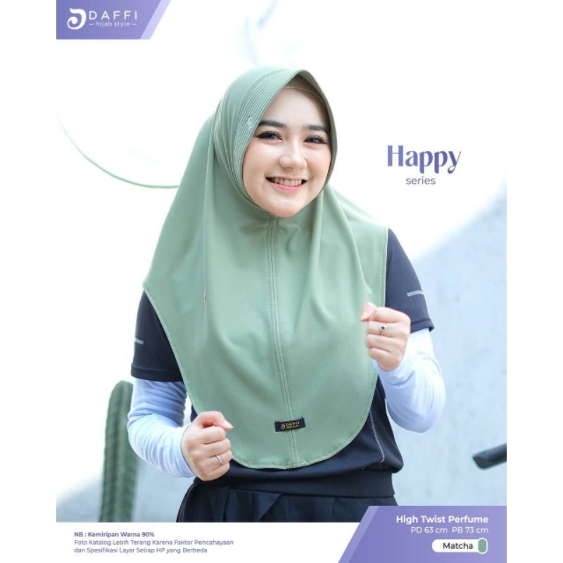 Jual HAPPY Series Hijab instan best seller by DAFFI AKSEN LOGO EMAS part 1 | Shopee Indonesia
