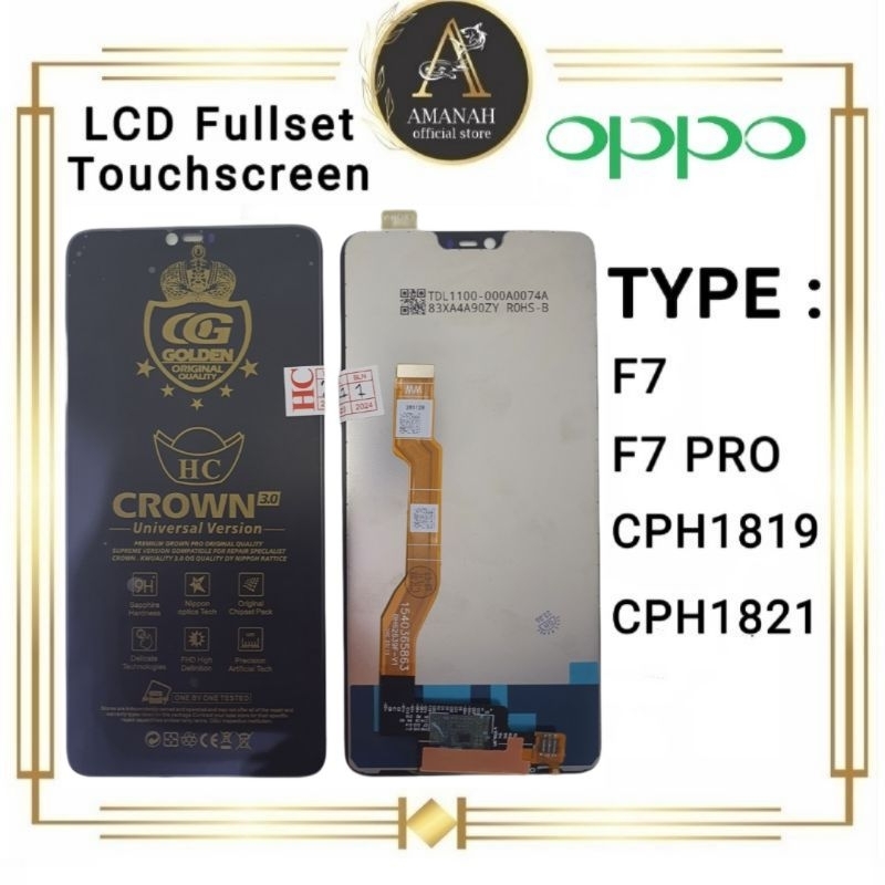 Jual LCD TOUCHSCREEN OPPO F7 / F7 PRO / CPH1819 / CPH1821 Fullset CROWN ...