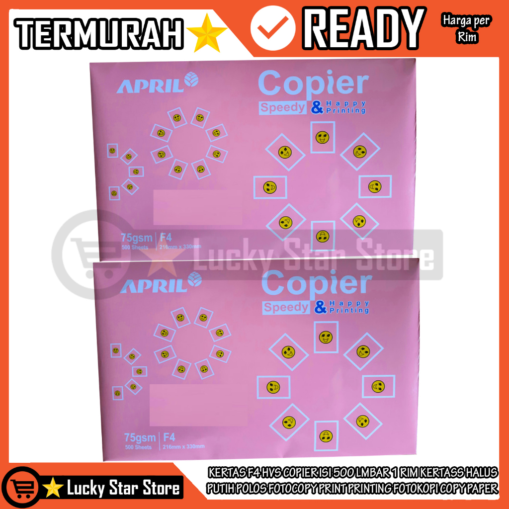 Jual Kertas F4 Hvs Kertass 75 Gsm Copier April By Paper Isi 500 Lembar ...