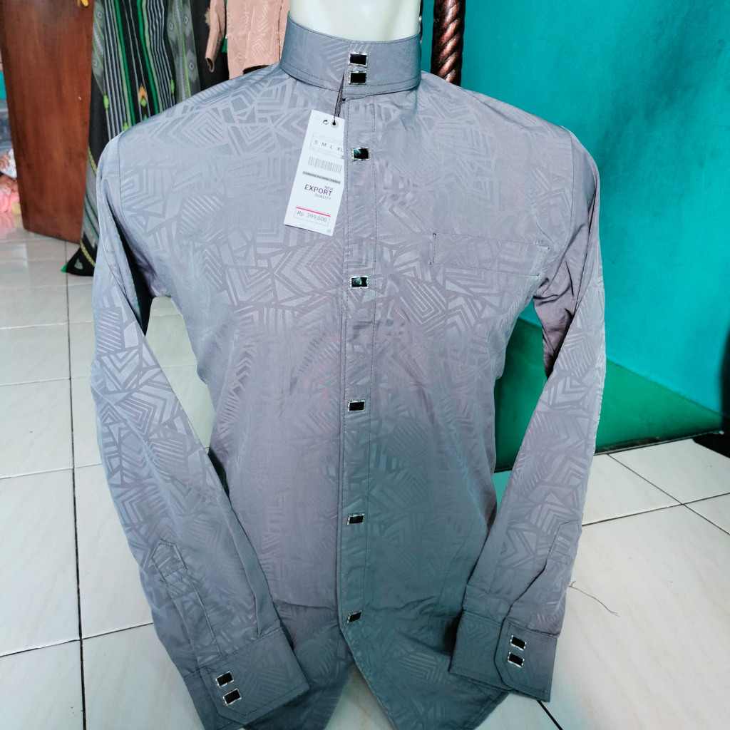 Jual Baju koko sultan terbaru 2023 kemeja pria premium kancing kotak ...