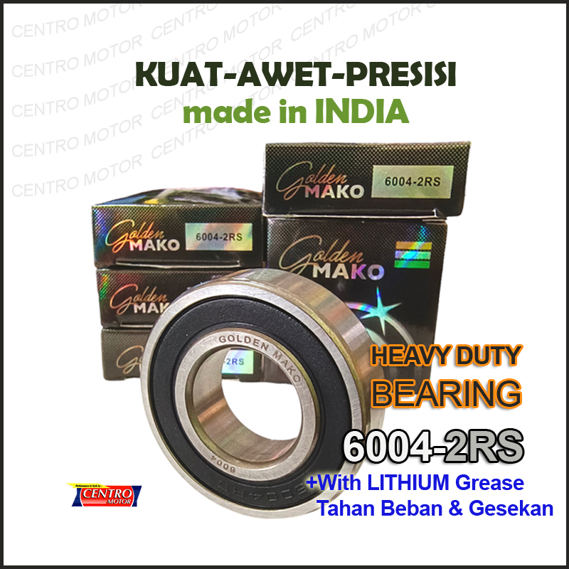 Jual Laker 6004-2RS Golden Mako.Made in India.Laker dengan Blue Lithium ...