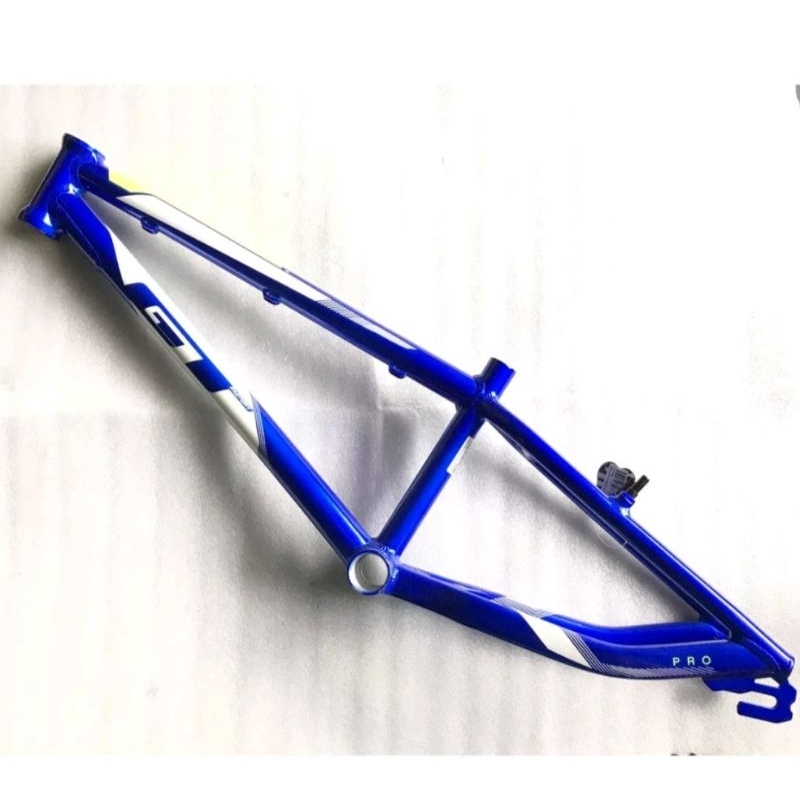 Jual Frame Sepeda Bmx GT Speed Pro Alloy Blue Yellow Fluo Original ...