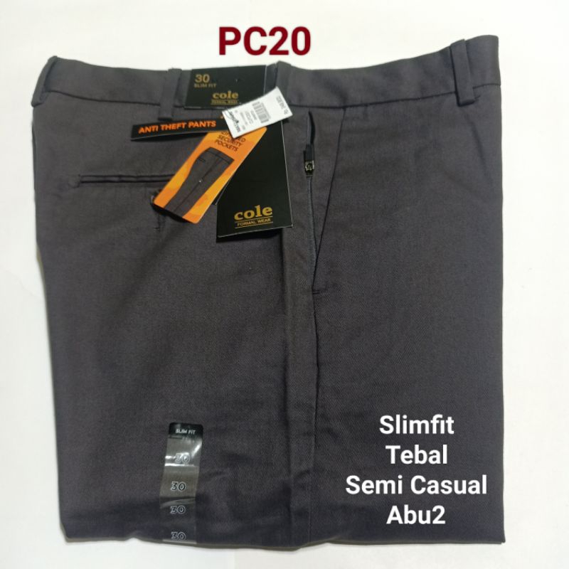 Jual Slimfit, Celana Panjang Pria Kain Formal dan Chinos Merek COLE Branded Matahari Original ...