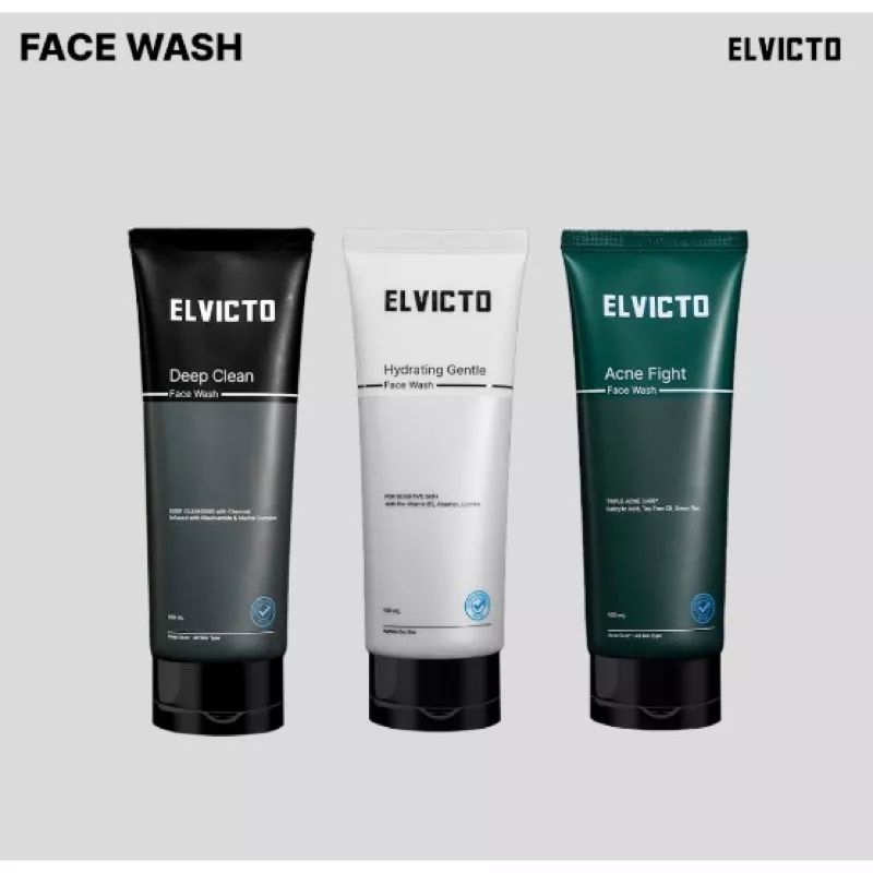 Jual ELVICTO FACE WASH ( Skincare pria) | Shopee Indonesia