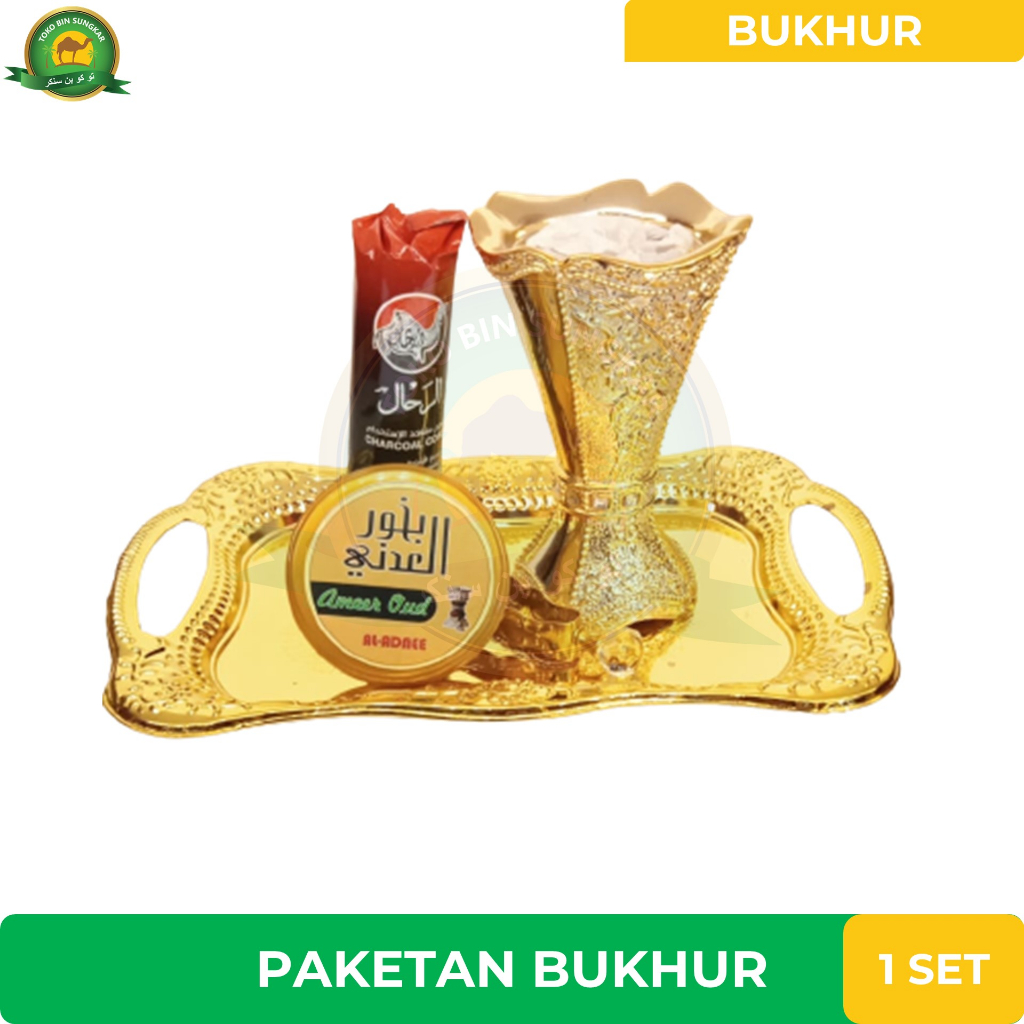 Jual Paket Set Bukhur Lengkap Mabakhara Tempat Dupa Mini Bakhoor ...