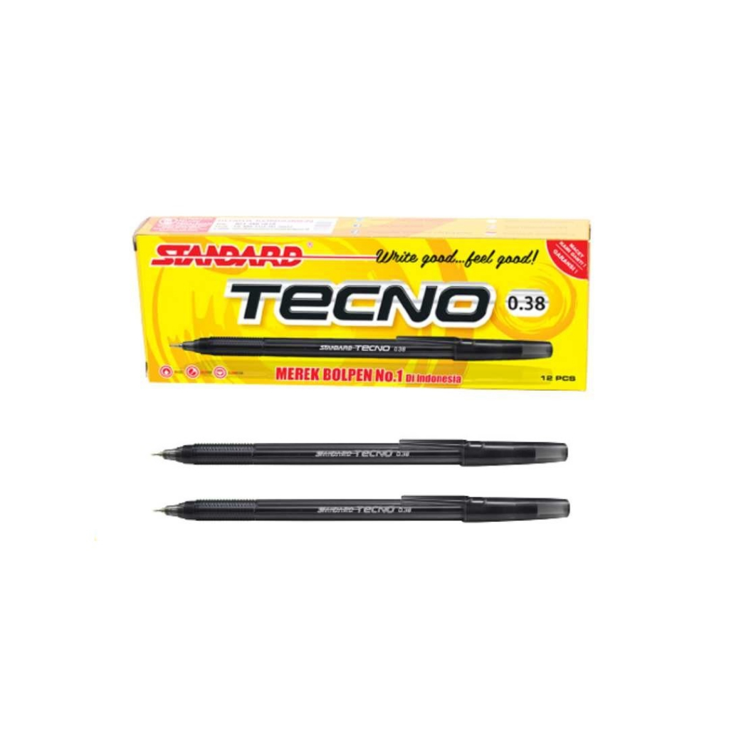 Jual Standard - Pen Tecno 0.38 Isi 12 pcs ( Pulpen, Pena, Ballpoint ...