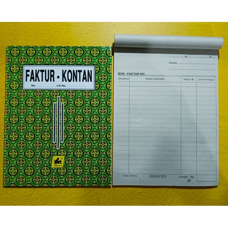 Jual BUKU NOTA FAKTUR BON KONTAN RANGKAP 1 BESAR STANDARD | Shopee ...