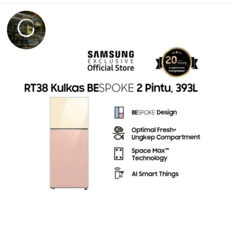 Jual Kulkas 2 Pintu SAMSUNG RT38CB66408JSE BESPOKE Digital Inverter ...