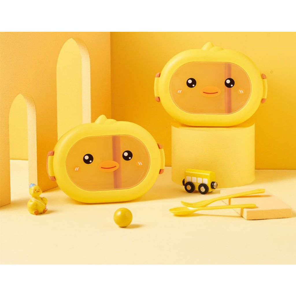 Jual Lunch Box Anak Lucu Free Sendok Garpu 2 Sekat - 6386 | Shopee ...