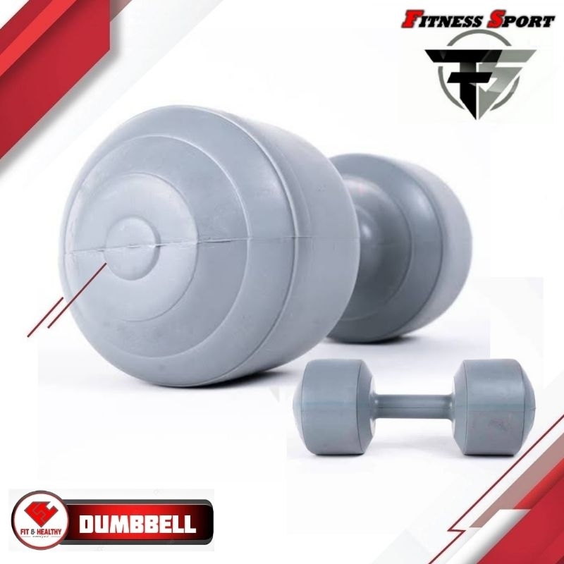 Jual Dumbel Barbel Plastik 5 Kg Alat Angkat Beban Dumbbel Barbel 5Kg ...