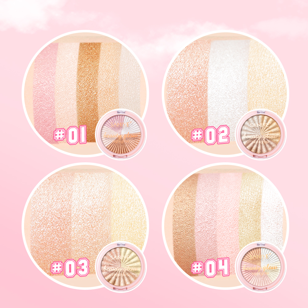 Jual SANIYE [ BPOM ] 5 Warna Glitter Highlighter Wajah Highlight ...