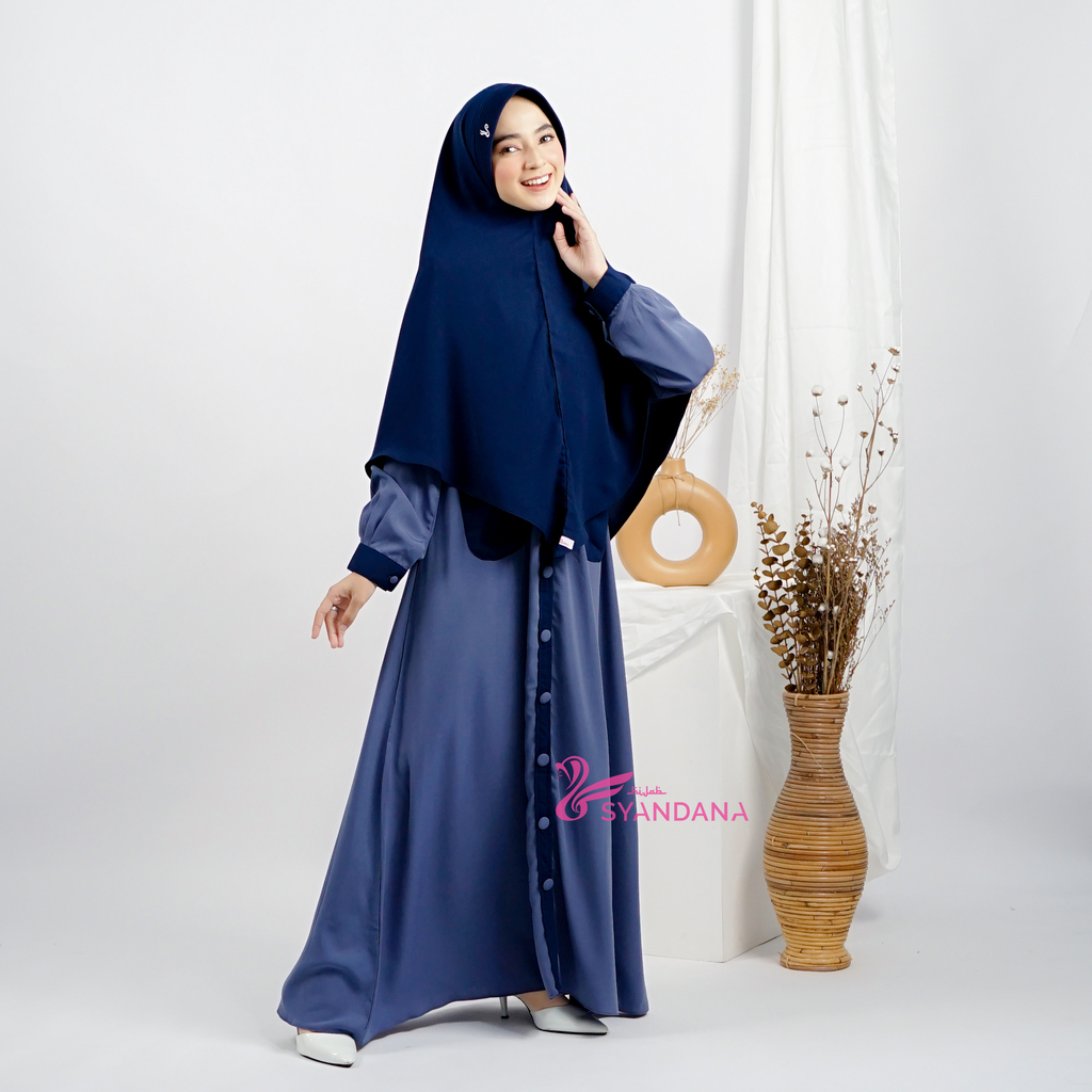 Jual Hijab Syandana Gamis Syari Wanita Kekinian Kasya Dress Only (TANPA ...