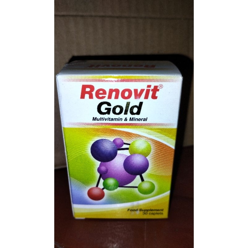 Jual Renovit Gold Botol isi 30/Suplemen Multivitamin dan Mineral ...