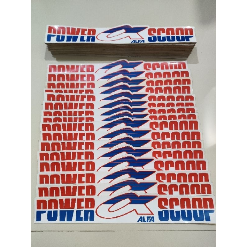 Jual Stiker Sticker Yamaha Alfa Power Scoop Langka Original (NOS ...