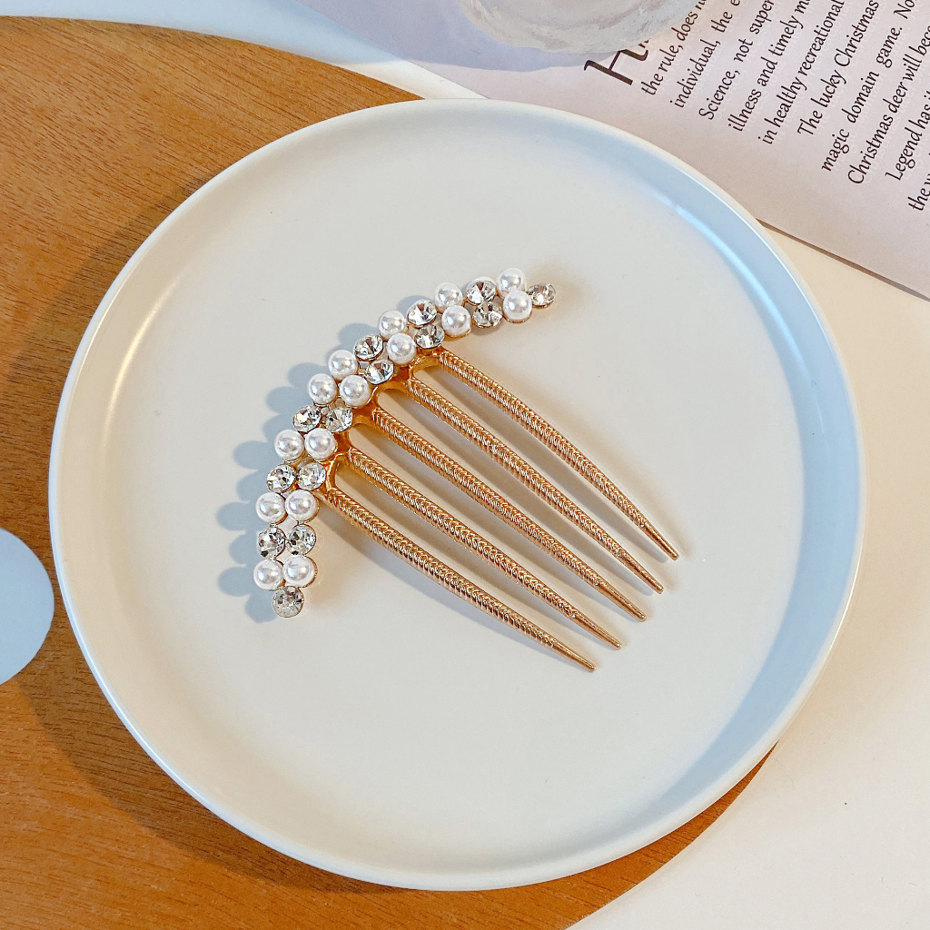 Jual Sirkam Sanggul Impor Mutiara Permata Aksesoris Rambut Wanita untuk ...